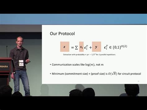 Conference Talks Talk Sub Linear Lattice Based Zero Knowledge Arguments For Arithmetic Circuits