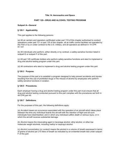 14 Cfr Part 120