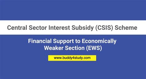 Csis Scheme Education Loan Up To ₹10 Lakh Support To Ews