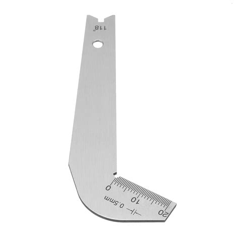 Stainless Steel Drill Bit Sharpening Angle Gauge 118 Degree Scale Gage Electronic Pro