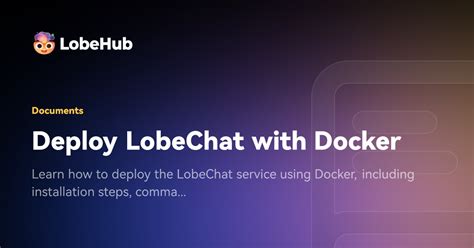 Deploy Lobechat With Docker · Lobech · Lobehub