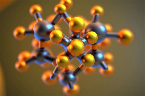 Premium Photo Abstract Molecules Design Molecular Structure With