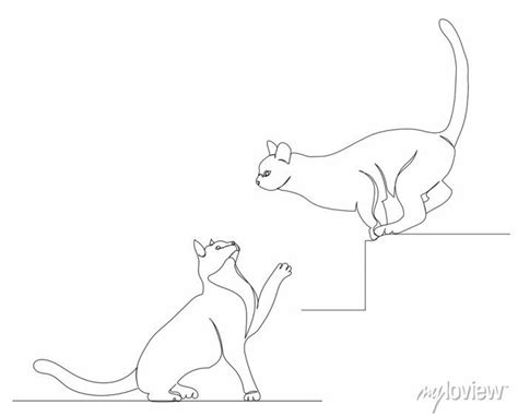 Cat Jumping Drawing