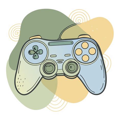 Gamepad Vector Illustration Line Circuit Premium Ai Generated Vector