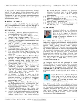 An Fpga Implementation Of The Lms Adaptive Filter Pdf