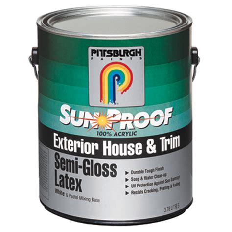 Sunproof Durable Exterior Acrylic Latex Paint Semi Gloss Midtone