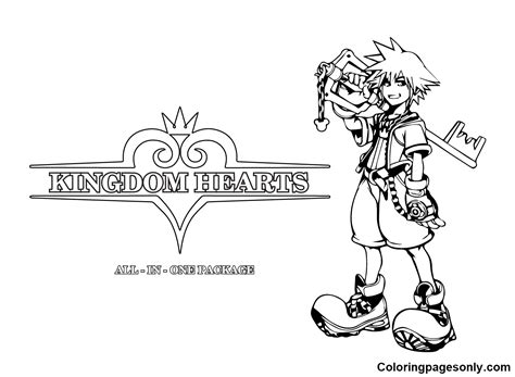 Kingdom Hearts Coloring Pages To Download And Print For Free Kingdom