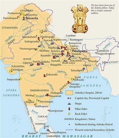 Pillars Of Ashoka In The Mauryan Empire