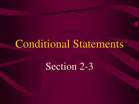Ppt Conditional Statements In Logic Powerpoint Presentation Free