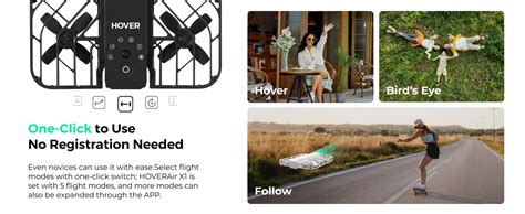 Hoverair X1 Camera Drone Ultra Light 125g Foldable Self Piloting With Hdr Video