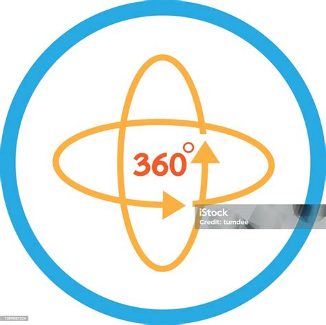 360도 아이콘 기호 기호 디자인 360도 촬영에 대한 스톡 벡터 아트 및 기타 이미지 360도 촬영 가득 찬 가상현실 시점 Istock
