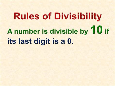 Rules Of Divisibility A Number Is Said To Be “divisible” By A Number If