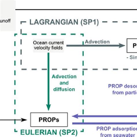 Diagram Of Our Coupled Lagrangian Eulerian Framework The Modelled