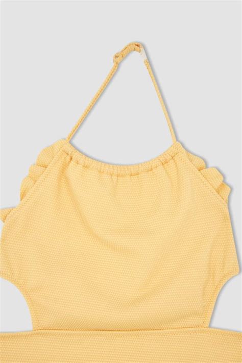 Оранжевый Девочки и подростки Купальник для девочек 2491906 Defacto