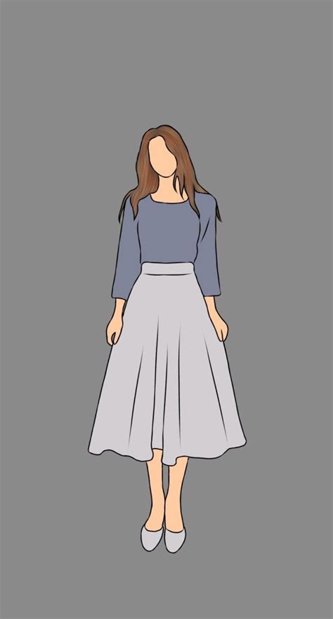 Faceless Girl Drawing