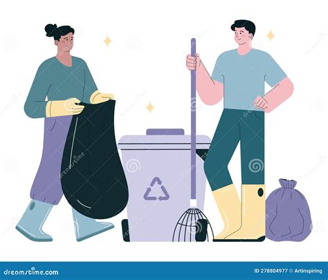 Garbage Collecting Sorting Recycling Infographic Poster Cartoon Vector 79432753