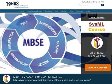 Mbse Using Dodaf Updm And Sysml Workshop