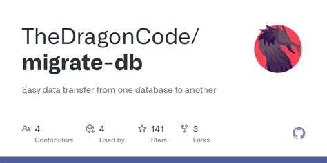Github Thedragoncodemigrate Db Easy Data Transfer From One Database