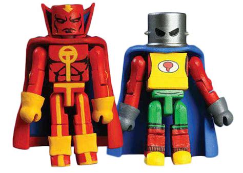 Diamond Select Toys Dc Minimates Series 5 Red Tornado And Ma Hunkel