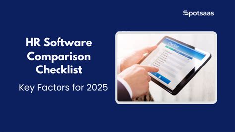 Best Hr Software Comparison Checklist Key Factors For 2025