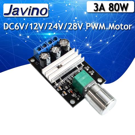 Dc 6v 12v 24v 28vdc 3a 80w Pwm Motor Speed Control Grandado