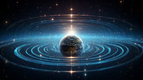 Magnetic Lines Of Force Surrounding Earth Known As The Magnetosphere