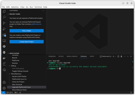 การใชงาน VS Code IDE PlatformIO ESP IDF สำหรบ Linux IoT