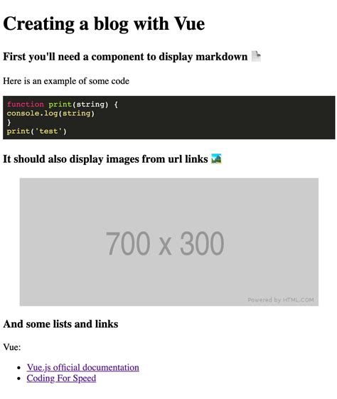 Build A Vuejs Markdown Renderer Component By Paulo Sérgio