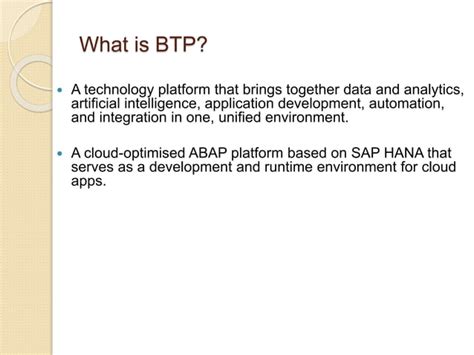 Presentation On Sap Btp Sap Build Process Automation By Anurag