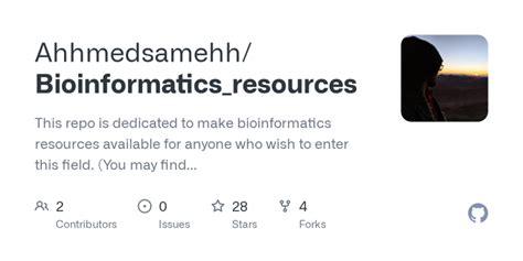 Github Ahhmedsamehhbioinformaticsresources This Repo Is Dedicated To Make Bioinformatics