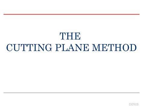 SOLUTION Cutting Plane Method Studypool