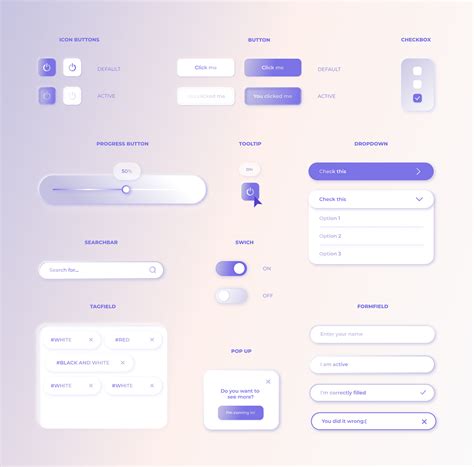 Neumorphism Ui Kit Behance