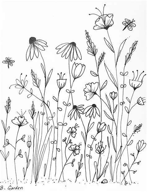 How To Draw Wild Flowers Artofit