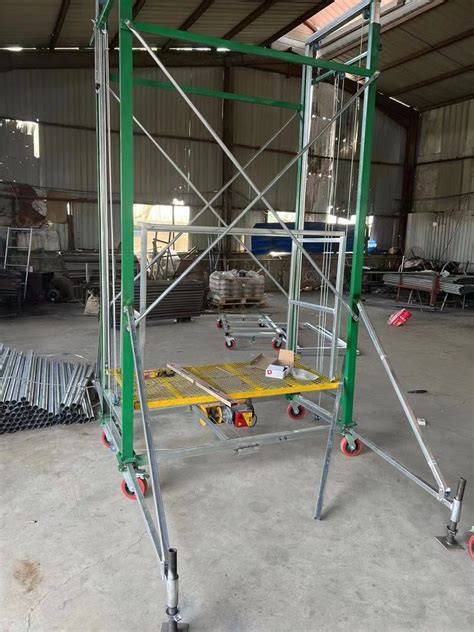 The Scaffolding System Is Being Used In This Warehouse