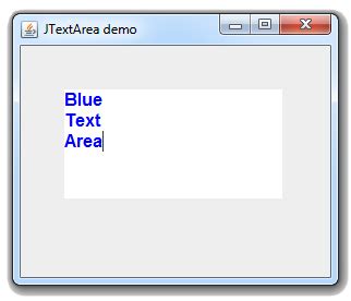 الكلاس JTextArea