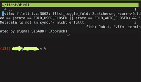 Toggle Directory Fold Zx After Leaving Tree View Crashes Vifm