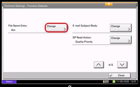 Changing The Default File Name For Scanned Documents
