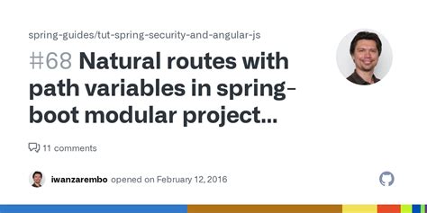 Natural Routes With Path Variables In Spring Boot Modular Project Does