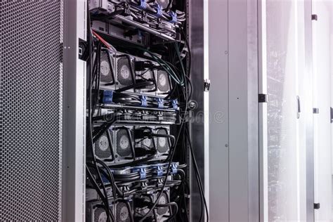Server Room With Racks In Internet Data Center Stock Image Image Of Backup Cloud 338958737