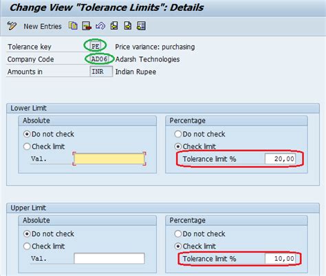 Set Tolerance Limits For Price Variance In SAP Free SAP Online Training Tutorial