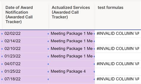 Invalid Column Value Smartsheet Community