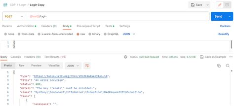 Symfony Lexikjwtauthentication Custom Exception On Empty Fields Stack Overflow