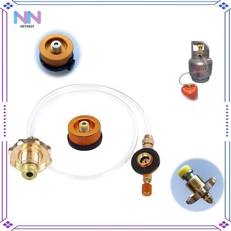Camping Propane Refill Adapter Gas Flat Cylinder Tank Coupler Adapter Portable Cylinder Tank