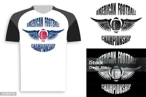 상징 경쟁을위한 날개와 스포츠 미식 축구 공의 상징 활동적인 라이프 스타일 디자인 요소 옷 인쇄 벡터 Championship에 대한 스톡 벡터 아트 및 기타 이미지 Istock