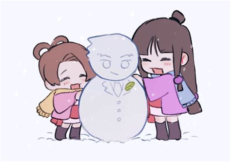 Phoenix Wright Maya Fey And Pearl Fey Ace Attorney Drawn By Usugi