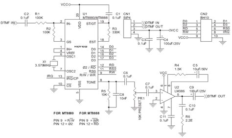 Dtmf Module Electronics Lab