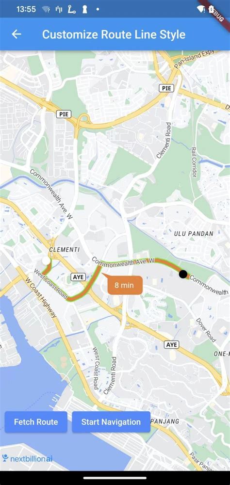 Customize Route Line Style Flutter Navigation Sdk Examples