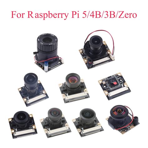 Raspberry Pi Night Vision Hd Camera Module With Fill Light Cable 5mp Wide Angle Kit For