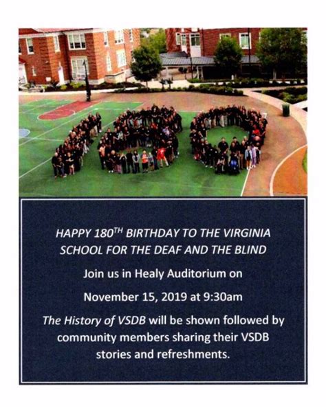 Vsdb 180th Anniversary Virginia School For The Deaf Alumni