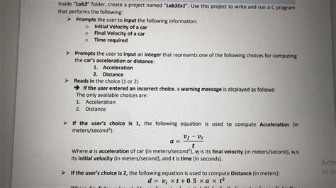 Solved Inside Lab3 Folder Create A Project Named